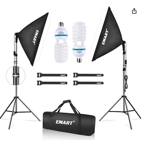 EMART 20"x28" Softbox Photography Lighting Kit – Open Box | eBay