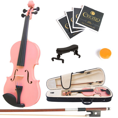 Mendini By Cecilio Violin w/Hard Case, Rosin & Bow For Kids & Adults, 1 ...