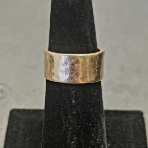 James Avery Hammered Finish 14k Yellow Gold Ring Size 5 1/4 Wedding ...