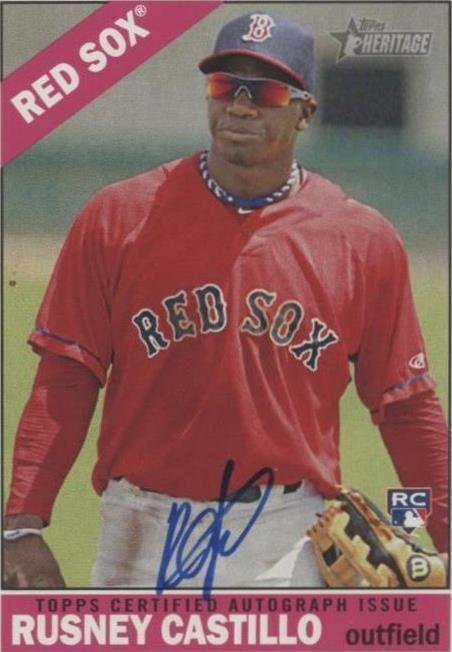 2015 Topps Heritage - Real One Autographs Rusney Castillo #ROA-RCA (AU ...