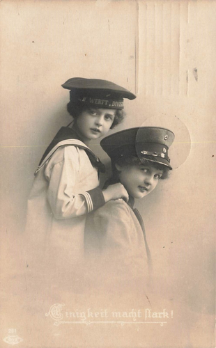 Unity Makes Strong! Little Pioneers Patriotica AK 1916 | eBay