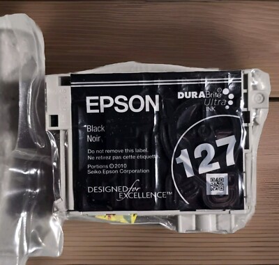 GENUINE Epson Ink 127 T1271 BLACK workforce 545 630 645 NX530 NX625 ...