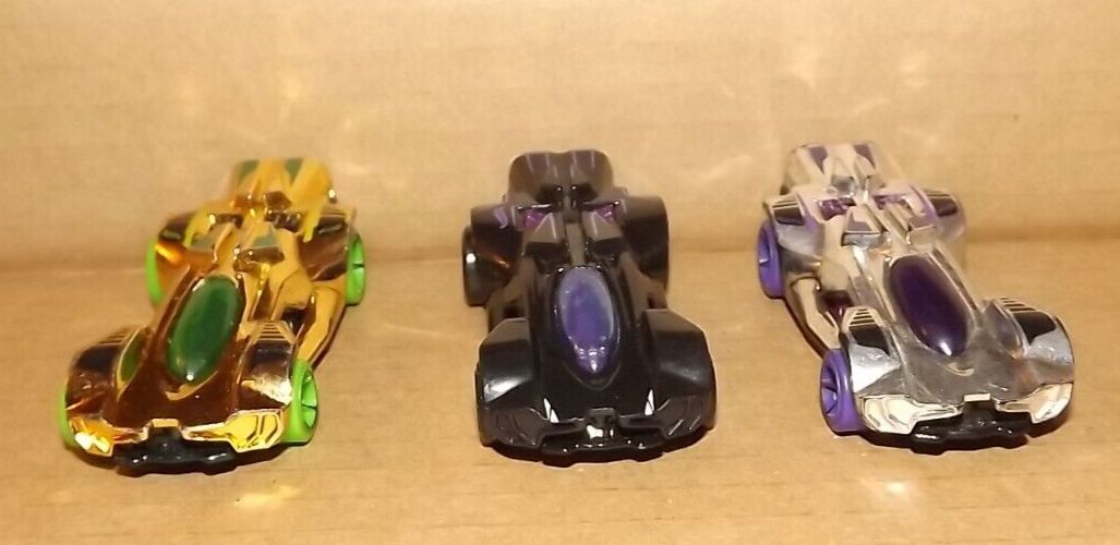 Hot Wheels 3 pack of 2014 Mattel Diecast Rev Rod black, gold, silver ...