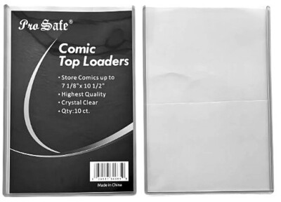 20 Comic TOPLOADERS - Regular 7 1/8" x 10 1/2" - 2 Packs Comic Book Top ...