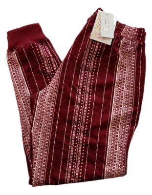 Lularoe Boho Stripes Small Jax Joggers Drawstring Lace Look Striped NEW ...