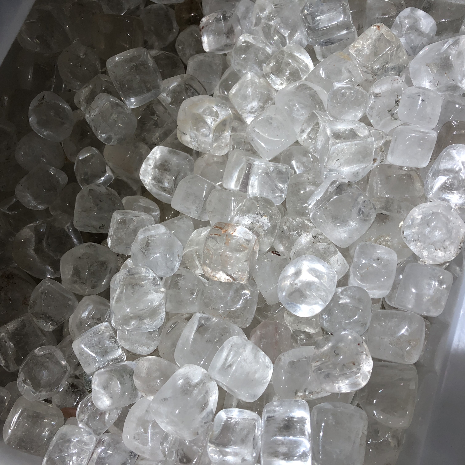 2.2LB Natural Clear Quartz Quartz Crystal Tumbled Bulk Stones healing ...