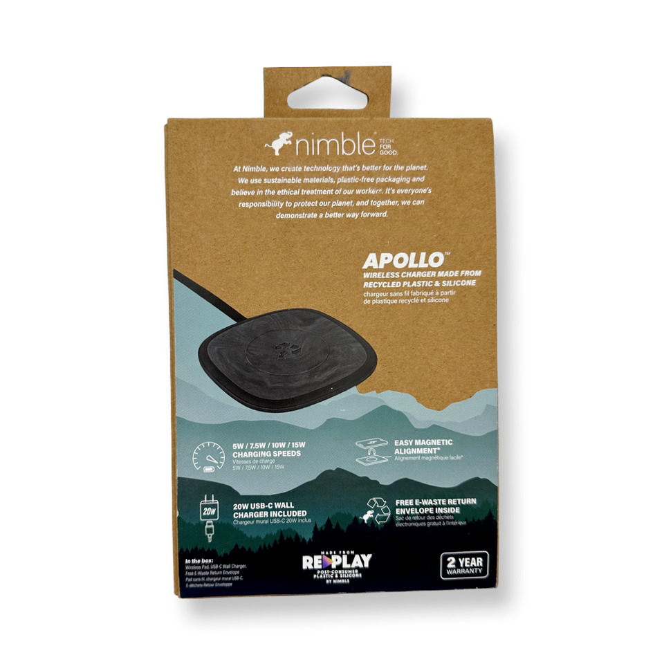 Nimble Apollo 15W Wireless Fast Charging Pad Charger - New! | eBay