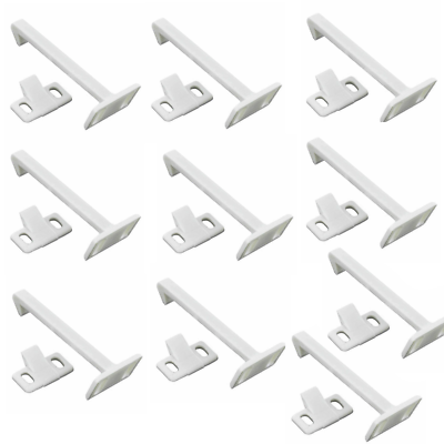 10x Nylon Kiddy Catch, Childproof Door Catch, Cupboard, Unit, Drawer ...