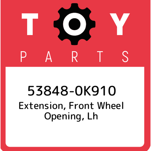 53848-0K910 Toyota Extension, front wheel opening, lh 538480K910, New ...