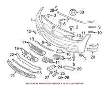 Original BMW 3' F30 LCI-F31 LCI (2015-2019) Trim cover, grill, right ...