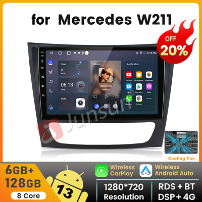 Android 13 Car Stereo For Mercedes Benz E-W211 E320 E500 E350 CLS Radio 6G+128GB | eBay