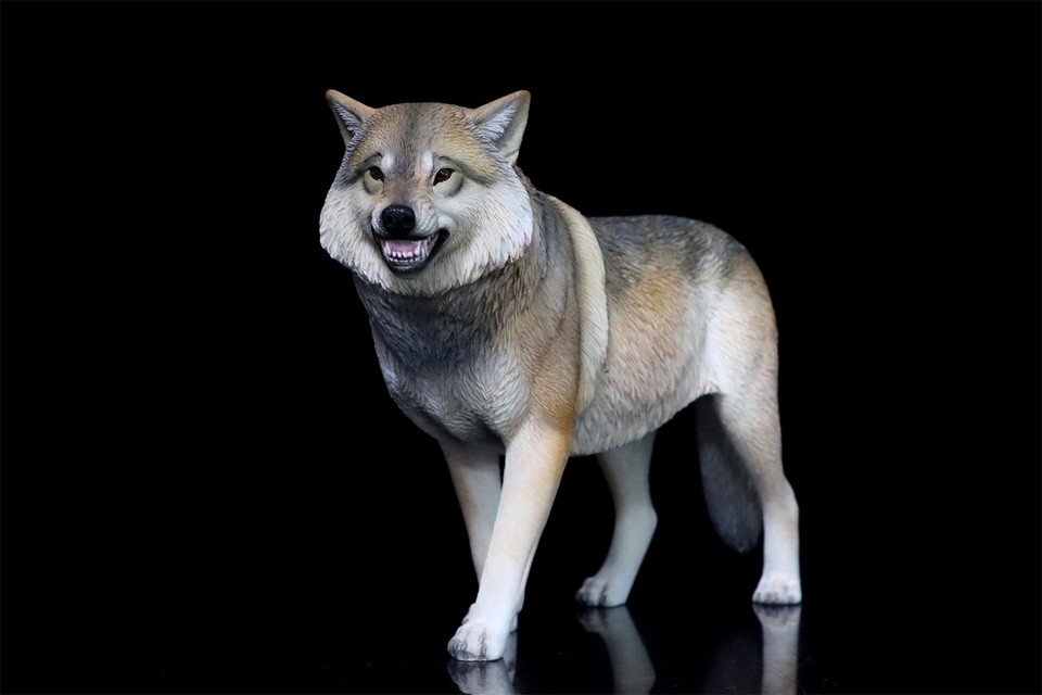 JXK 1:6 Scale Tibetan Wolf Model Animal Scene Decor Collection Soldier ...