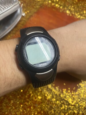 Medline Watch Unisex Black Silver Tone Digital Heart Rate Monitor WR30M ...