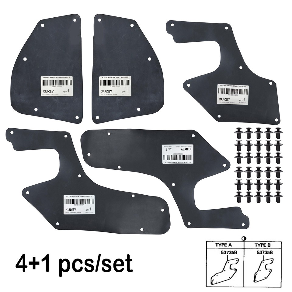 For 96- 02 Toyota 4Runner RUBBER Splash Shields Inner Fender Liner ...