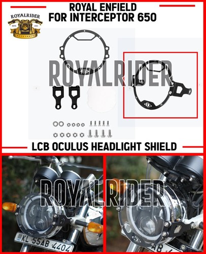 Royal Enfield "LCB OCULUS HEADLIGHT SHIELD" For Interceptor 650 | eBay