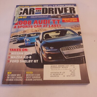 2007 June, Car And Driver Magazine, 2008 Audi TT-A Sports Car At Last ...