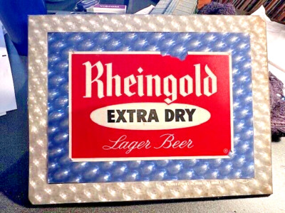 RARE RHEINGOLD BEER 3-D LENTICULAR MOTION SIGN LIEBMANN BREWING CO NEW ...