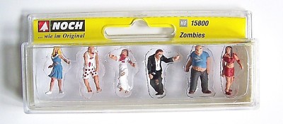 HO Noch ZOMBIES !!! 1/87 scale Zombie Figures for Cemetery Diorama ...