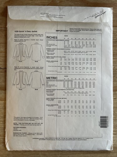 Ann Person Collectibles Womens Vintage Sewing Pattern #1039 Quick N ...