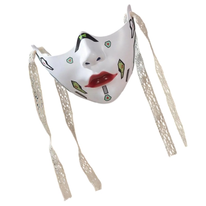 Mechanical Half Face Mask Masquerade Mask for Womens Men Aesthetics ...