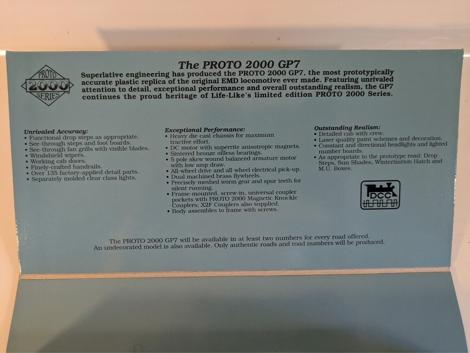 HO EMD GP7 Phase 2 GN Great Northern DCC Ready NIB NOS # 23034 | eBay