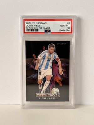 2024-25 OBSIDIAN LIONEL MESSI BLACK COLOR BLAST GEM MINT 10 | eBay