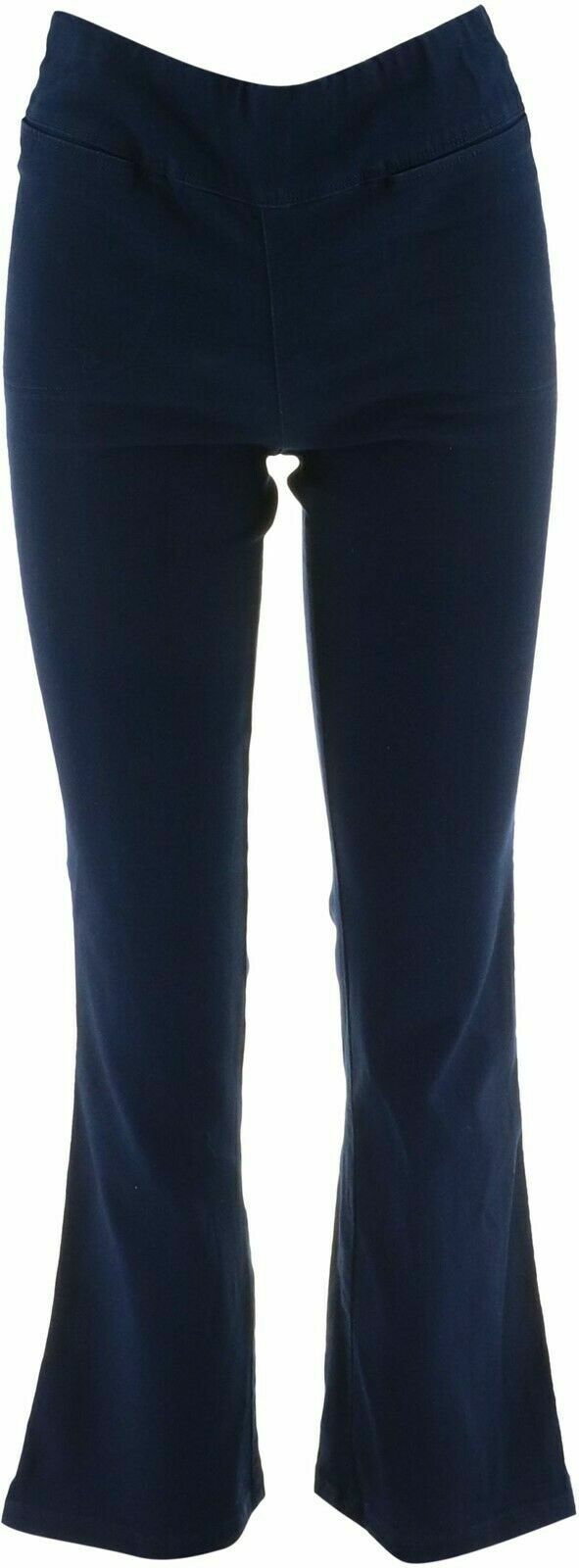 Denim & Co. Active Denim Yoga Pants w/Front Pockets-Dark Indigo-12 ...