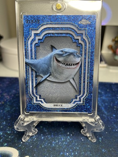 Bruce Finding Nemo Real Card Turned Into Unique Custom Blue Sparkle 1/1 ...