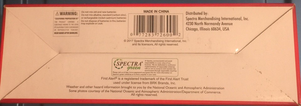 First Alert AM/FM Weather Band Radio with Weather Alert 4-Way Power NIB ...