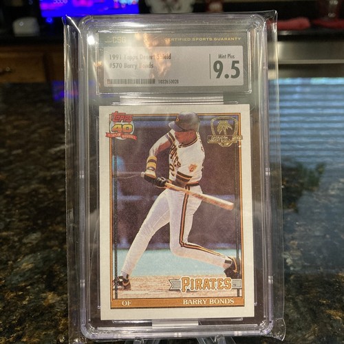 1991 Topps - Operation Desert Shield #570 Barry Bonds CSG MT 9.5 ...