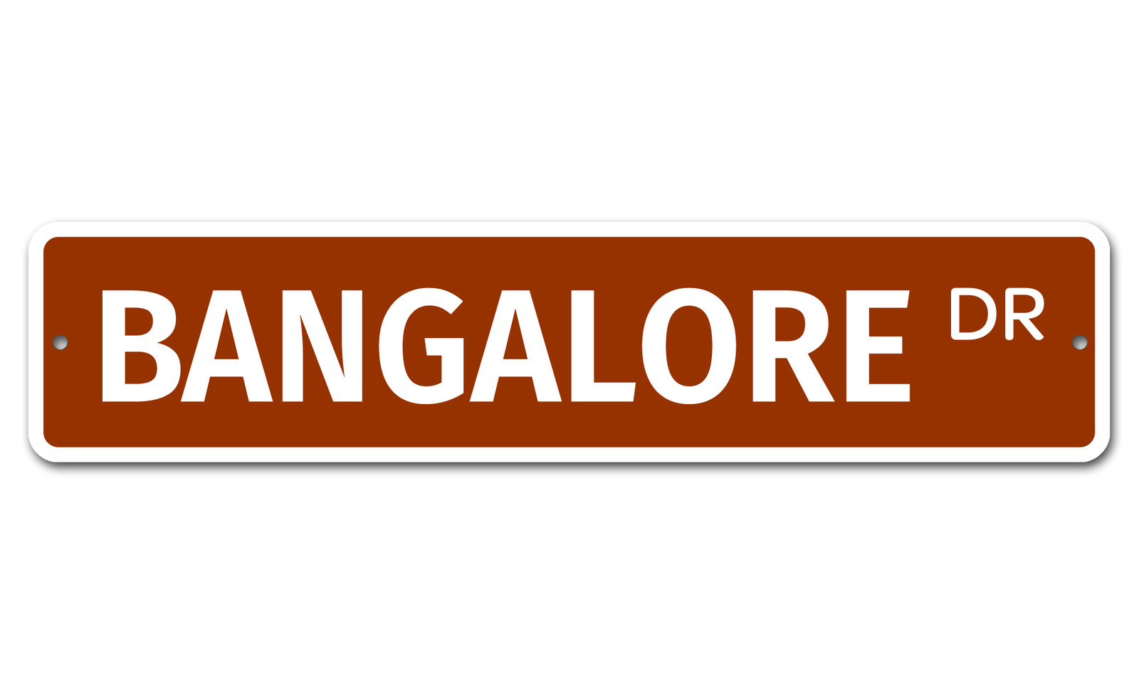 5208 SS Bangalore 4" x 18" Novelty Street Sign Aluminum | eBay