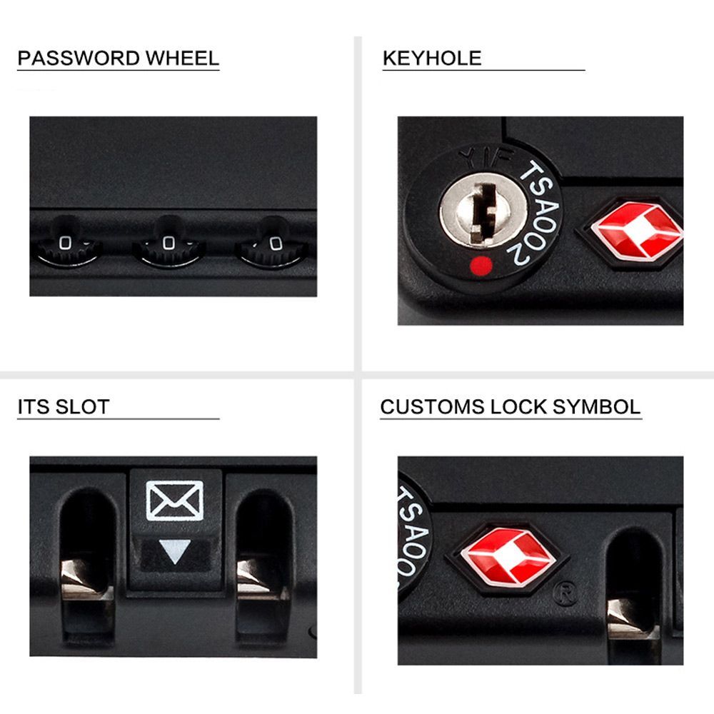 Anti-theft TSA708 Safely Code Lock TSA Customs Lock 2Digit Combination ...