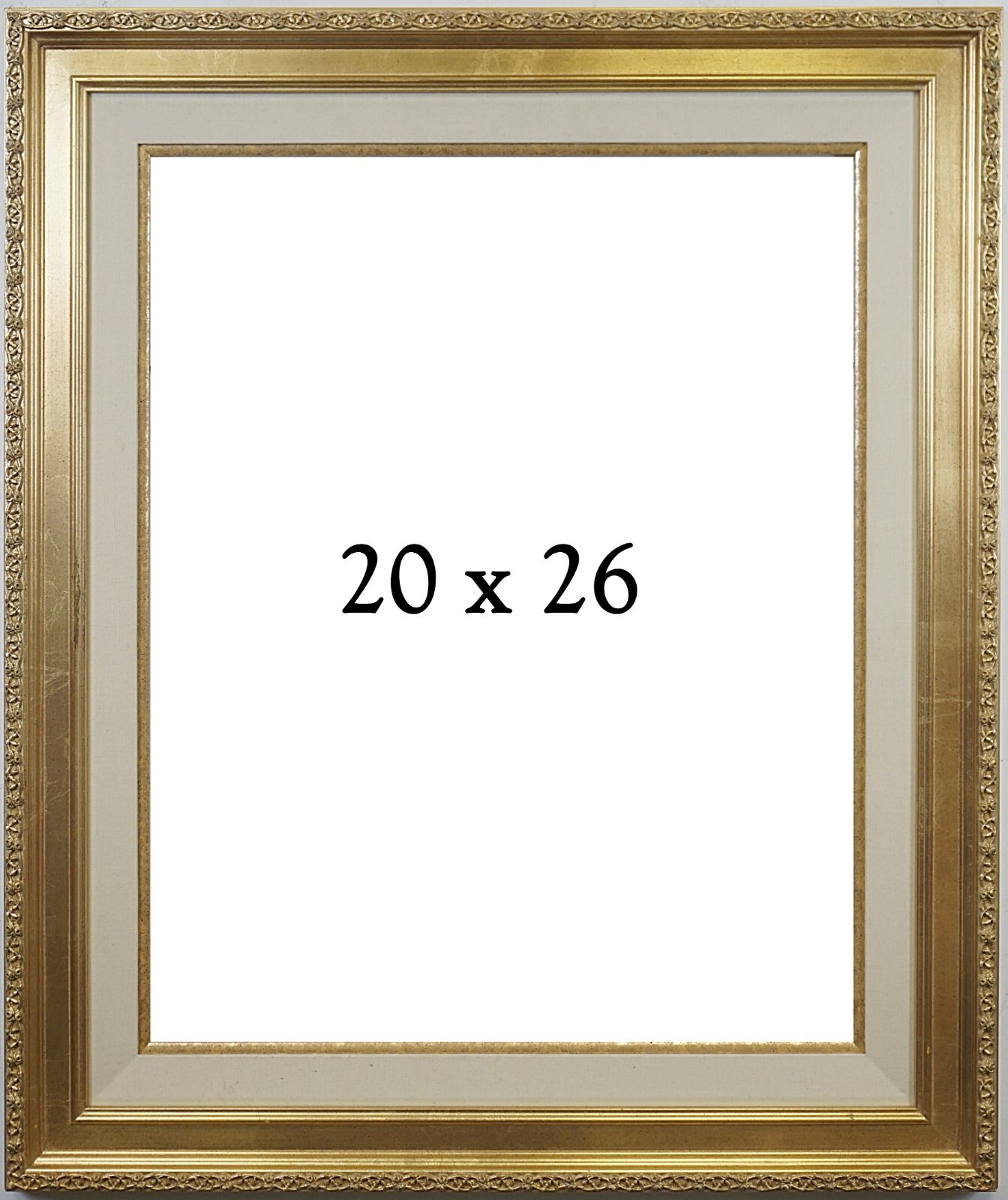 Vintage New Old Stock Lrg 5" Wide Ornate Antique Gold Art Picture Frame ...