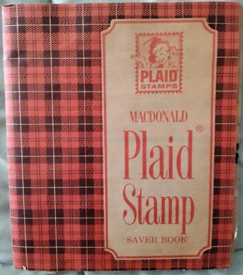 Vintage A&P -MacDonald Plaid Stamp 1963 Trading Stamps Saver Book and ...