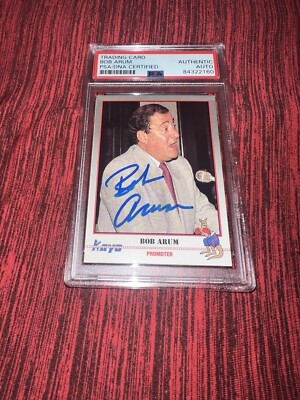 Bob Arum Signed 1991 Kayo Boxing #168 Official Licensed Trading Card ...