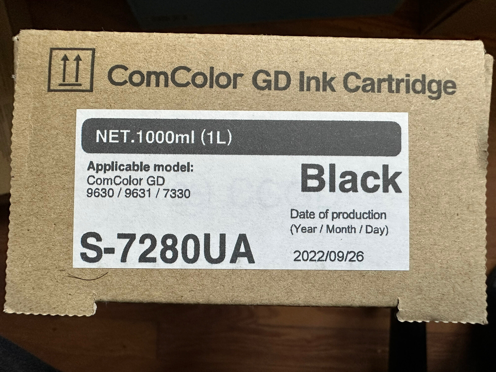 ComColor GD Ink Black Genuine S-7280UA for Riso Comcolor GD9630/9631/ ...