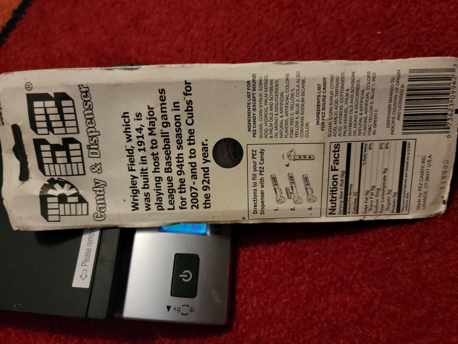 Chicago Cubs PEZ Dispenser 2007 Celebrating Wrigley Field 94th Year ...