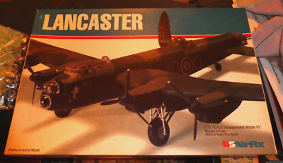 1979 USAIRFIX LANCASTER BOMBER MODEL KIT COMPLETE & UNBUILT IN THE BOX ...