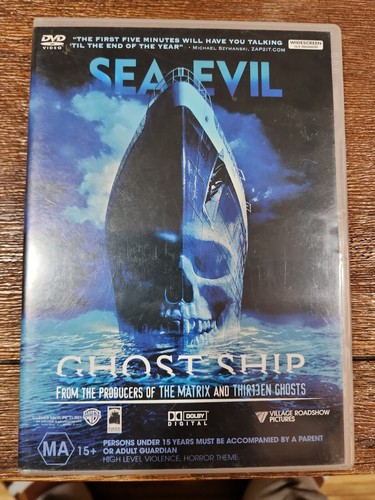 Ghost Ship DVD Region 4 2002 Julianna Marguiles Gabriel Bryne. Horror ...