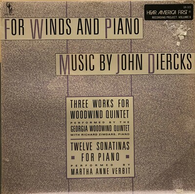 John Diercks - For Winds and Piano - Spectrum Records - 1987 - Vinyl LP ...