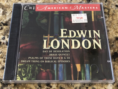 Edwin London (CD, 2000, CRI) Modern Classical Choral and Chamber/Sealed ...