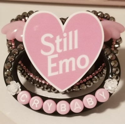 Still Emo 'Crybaby' Black Adult Deco Pacifier | eBay