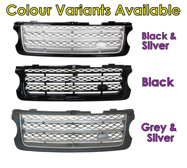 Black Silver Front Grille for Range Rover L322 2010-13 Vogue LR011133 ...