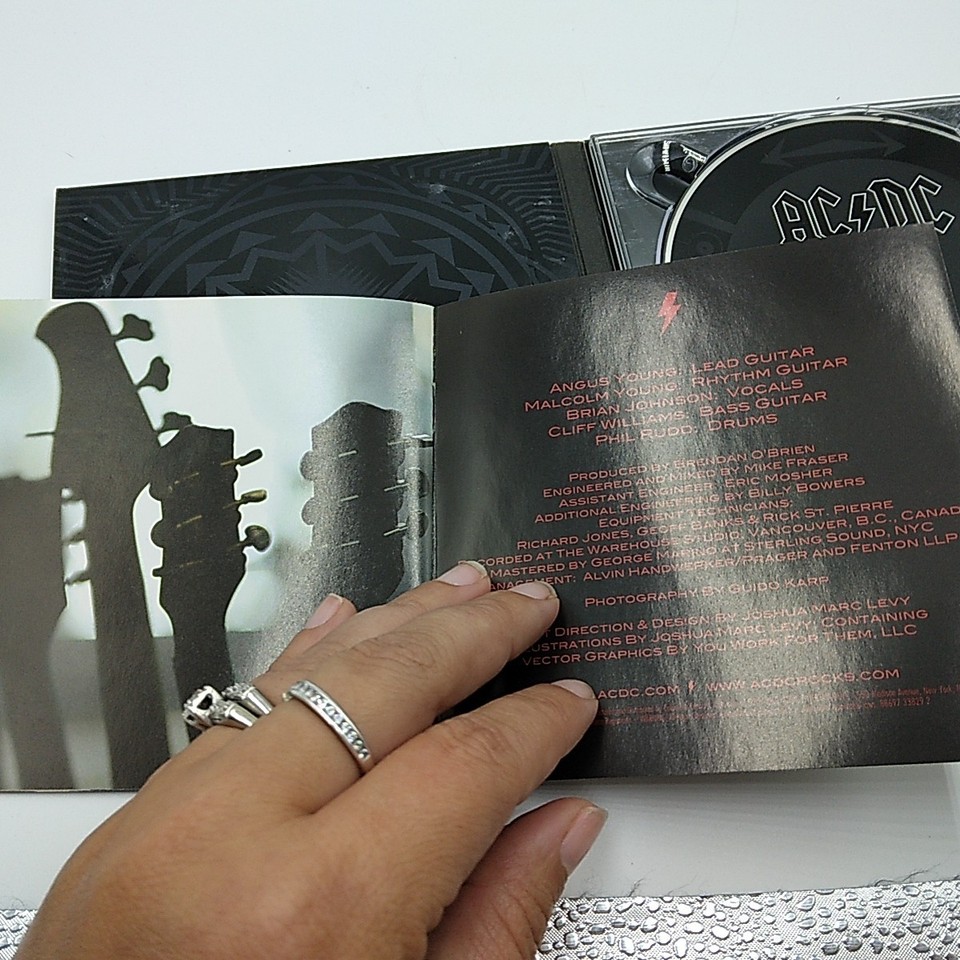 AC/DC - Black Ice [White Logo Edition] (CD, 2008, Columbia) Hard Rock ...