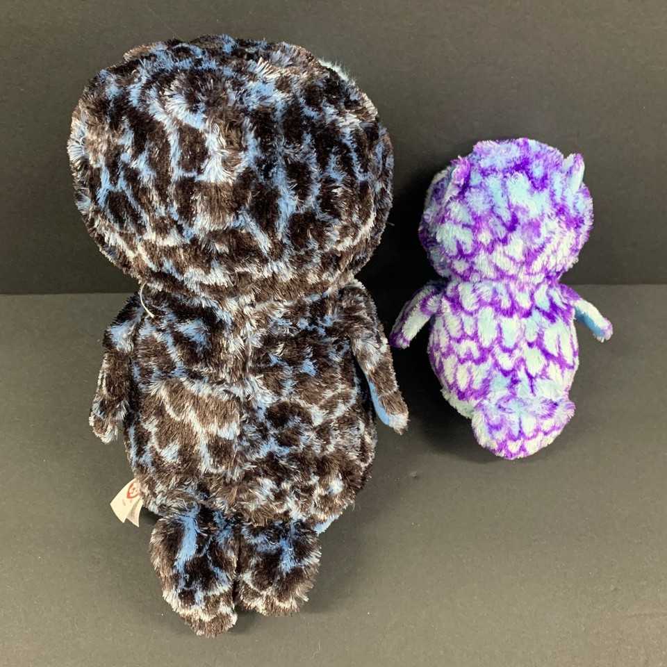 Ty Beanie Boos 9" 6" Medium Yago & Oscar the Owl Stuffed Animal Plush ...
