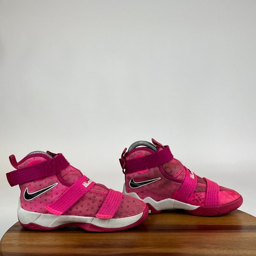 Little Kids Nike Soldier Lebron 10 Pink High Top Basketball Shoes ...