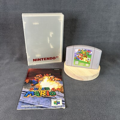 Nintendo 64 - Super Mario 64 Cartridge, Manual, & OEM Case - Tested ...
