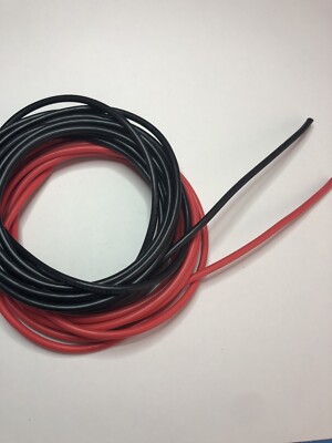 50 FEET AUTOMOTIVE PRIMARY WIRE 12 AWG HIGH TEMP WIRE BLACK + RED 25 FT ...
