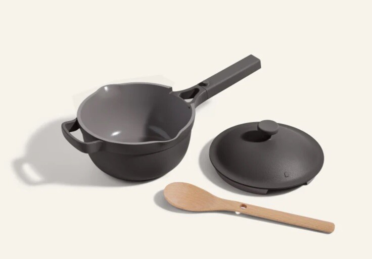 Our Place Mini Perfect Pot 2.5- 8.5” w Beechwood Spoon CHAR Gris ...