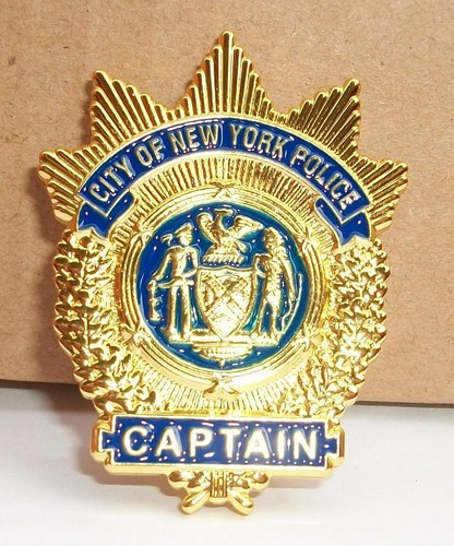 NYPD Police Captain Mini Badge Lapel Pin | eBay